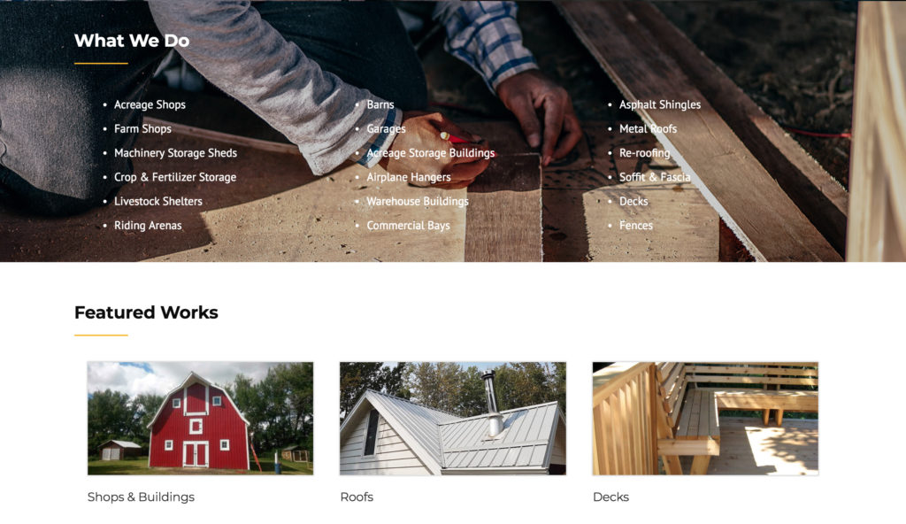 Pruvan Construction Website Design – Hope Gervais